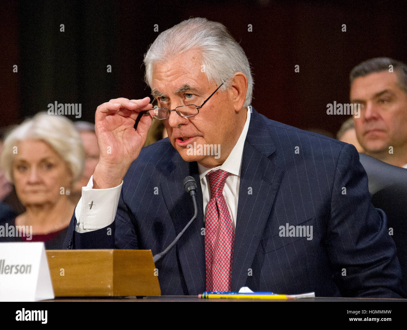 Washington Us 11th Jan 2017 Rex Wayne Tillerson Former Chairman