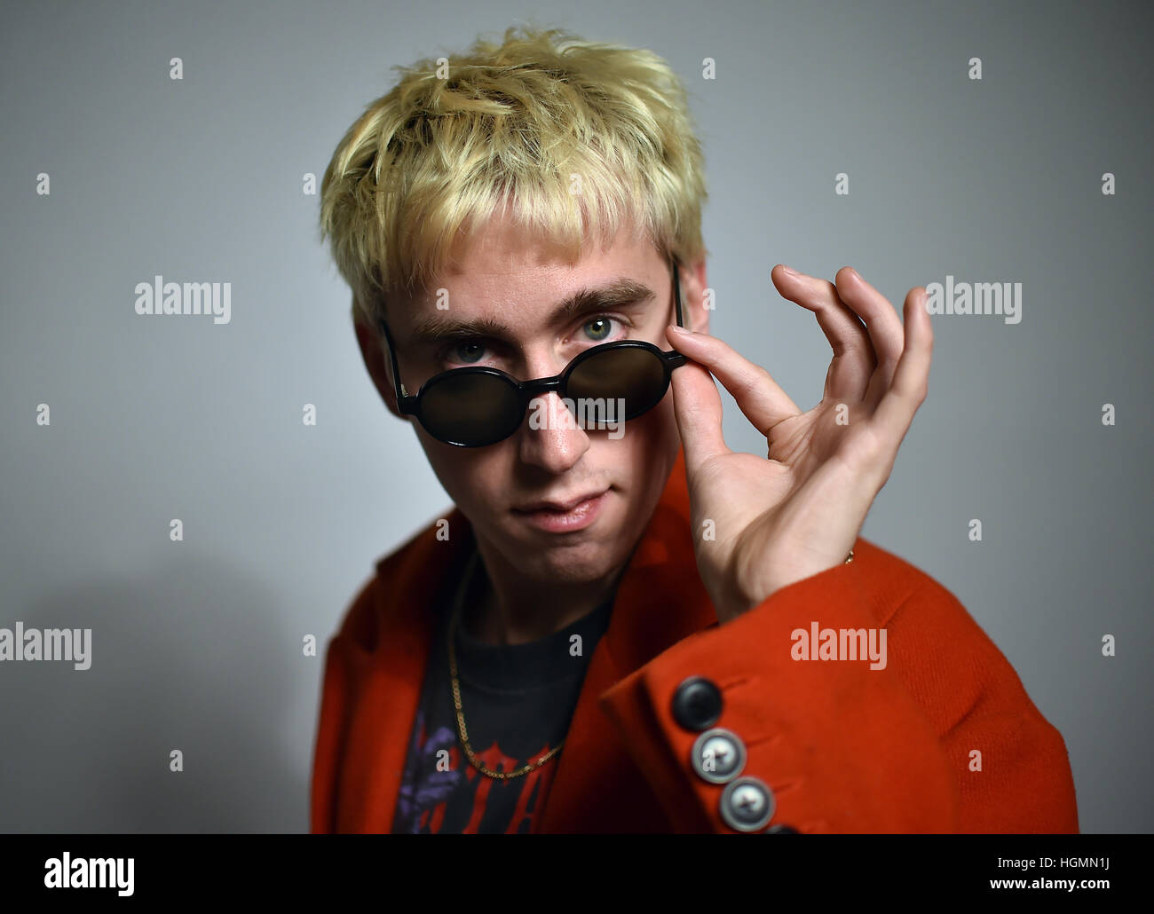 EXCLUSIVE - The Austrian singer Maurice Ernst from the band "Bilderbuch ...