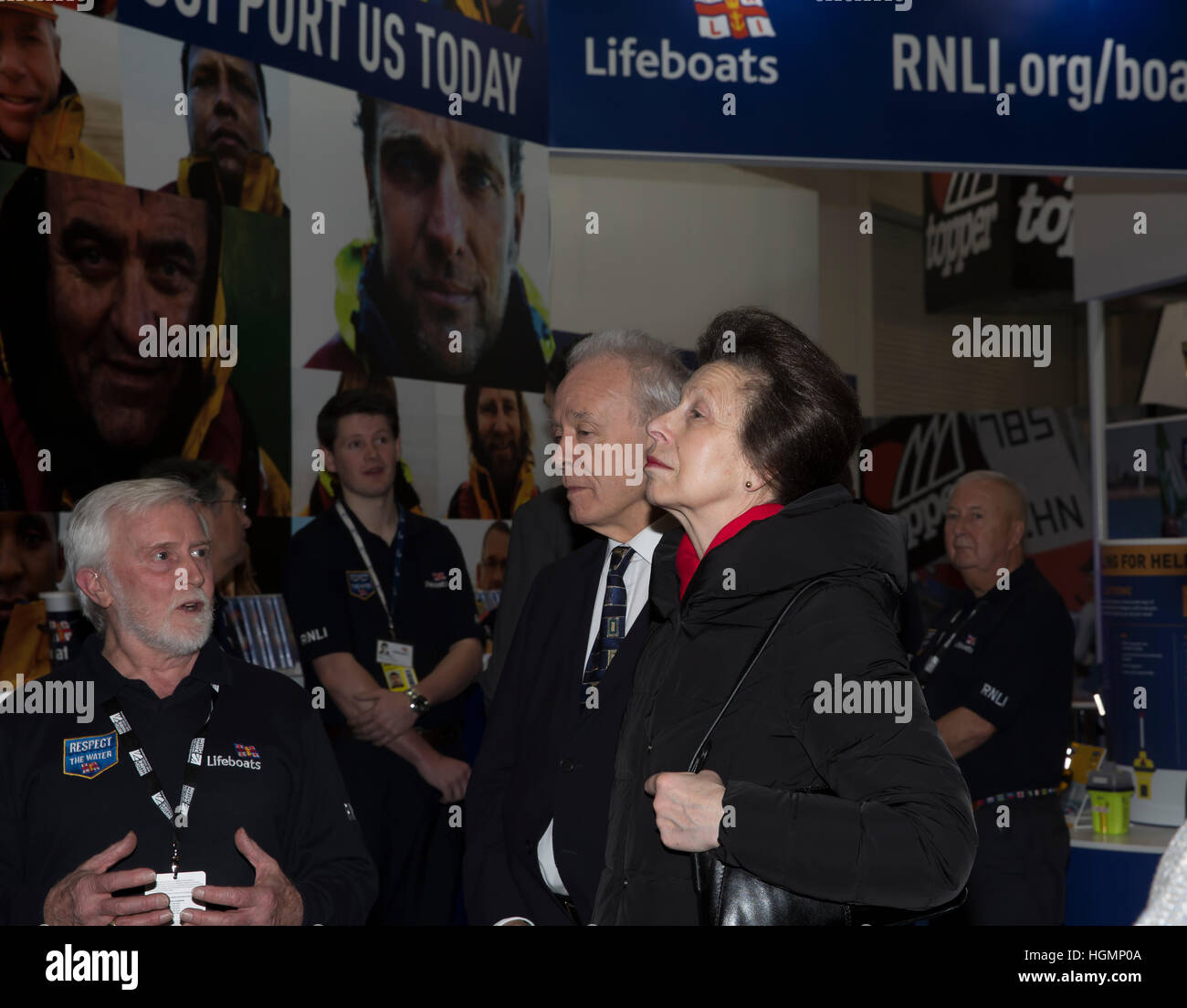 Excel London,UK,11th January 2017,Anne, The Princess Royal visits ...