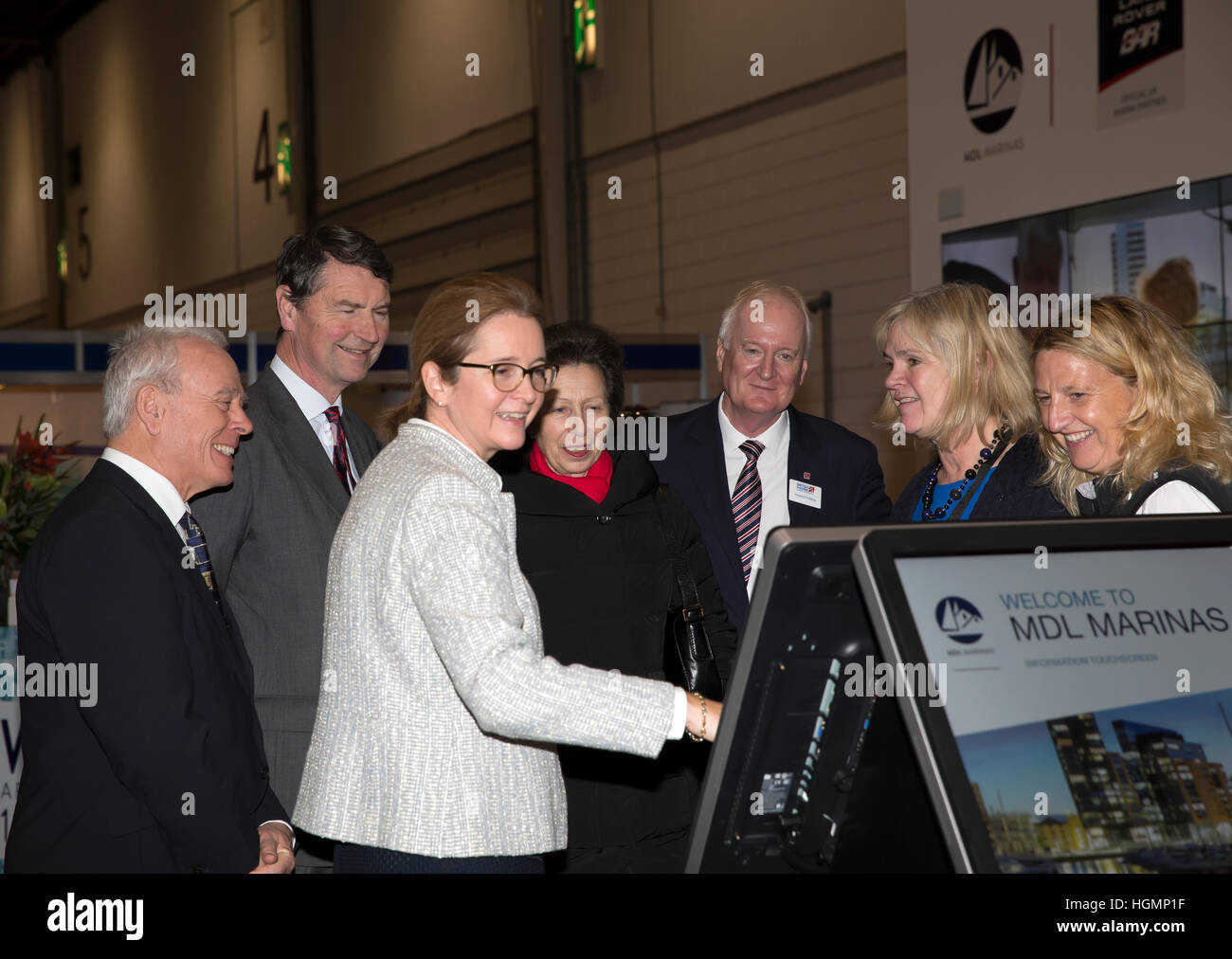Excel London,UK,11th January 2017,Anne, The Princess Royal visits ...