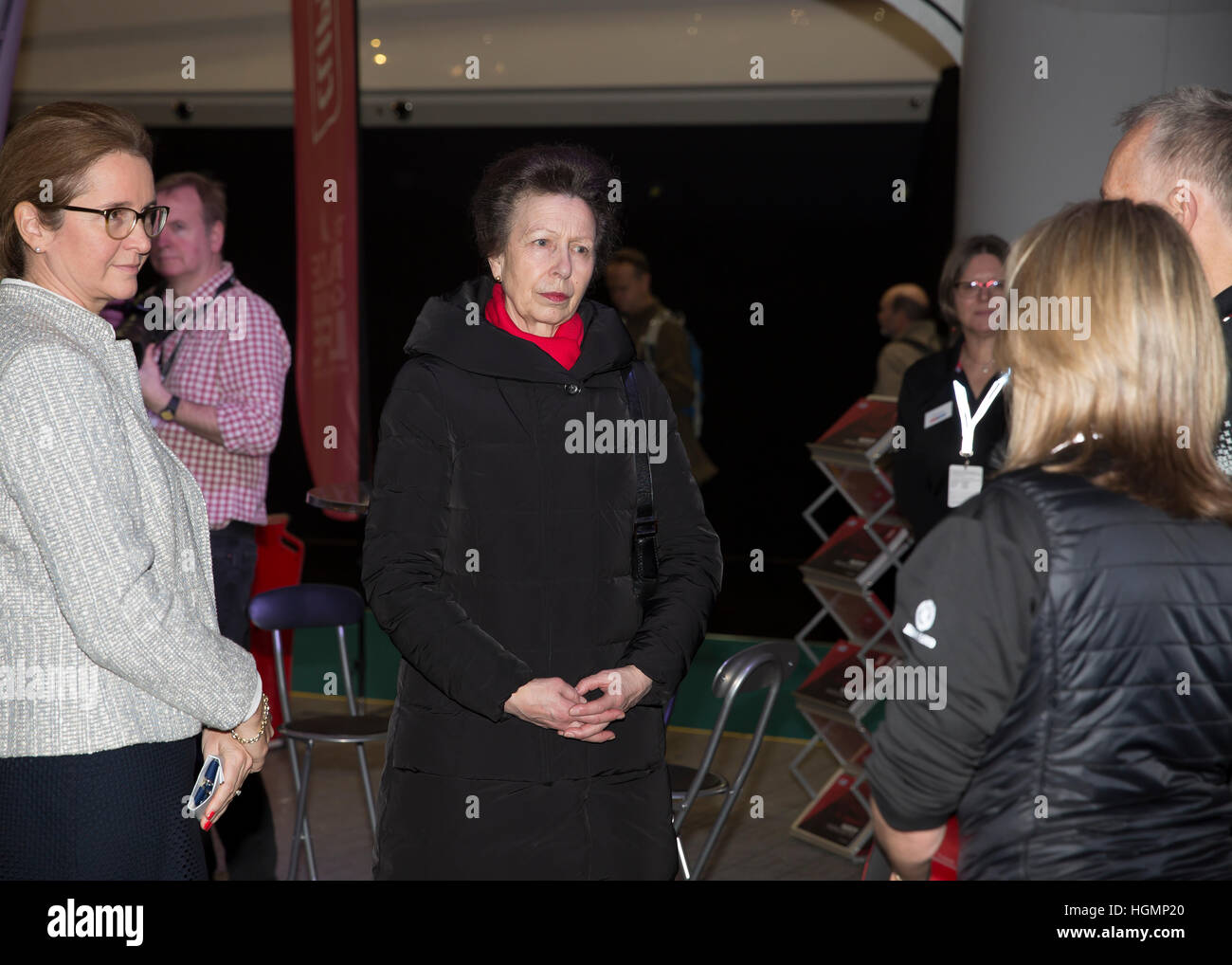 Excel London,UK,11th January 2017,Anne, The Princess Royal visits ...