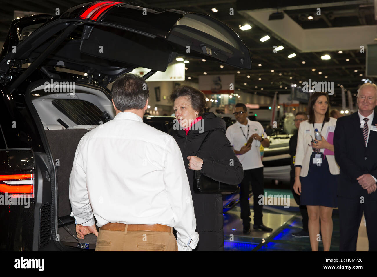 Excel London,UK,11th January 2017,Anne, The Princess Royal visits ...