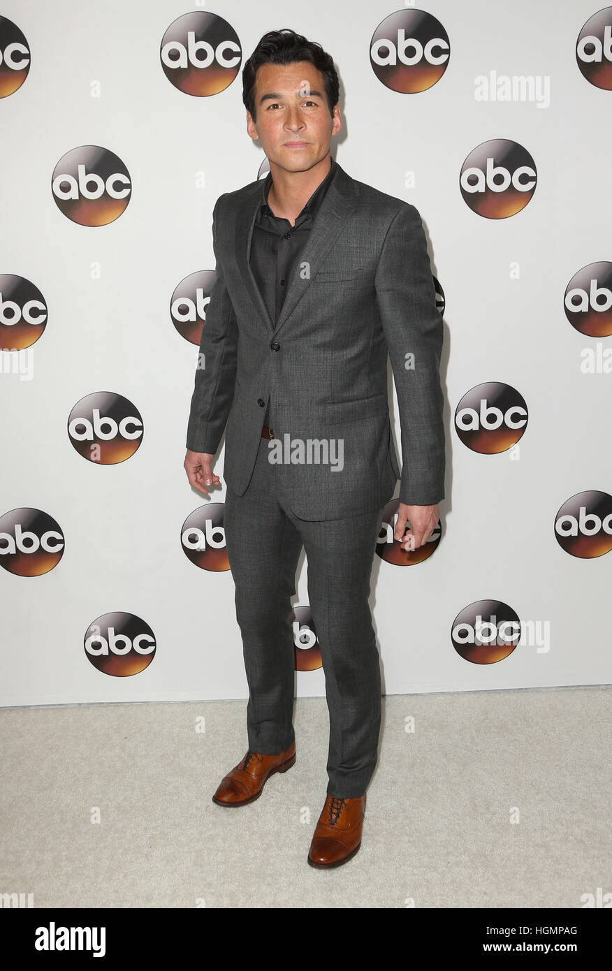 Pasadena, USA. 10th Jan, 2017. Jay Hayden at the Disney ABC Television ...