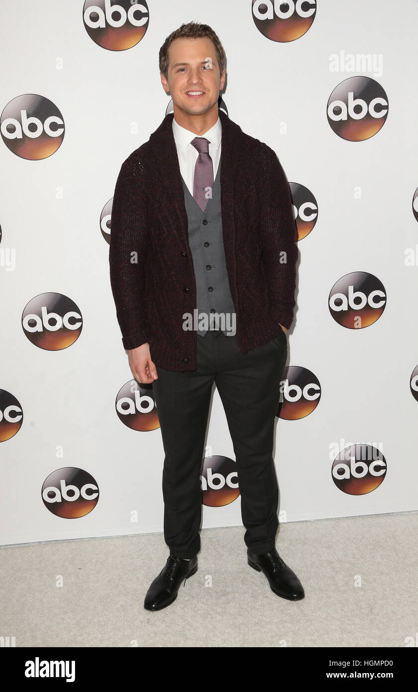 Pasadena, USA. 10th Jan, 2017. Freddie Stroma at the Disney ABC ...