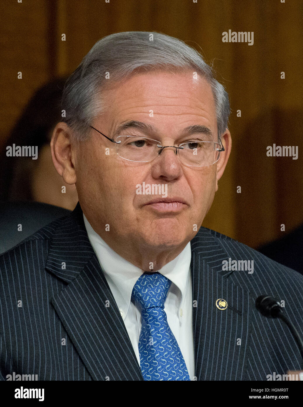 United States Senator Robert Menendez (Democrat of New Jersey), a ...