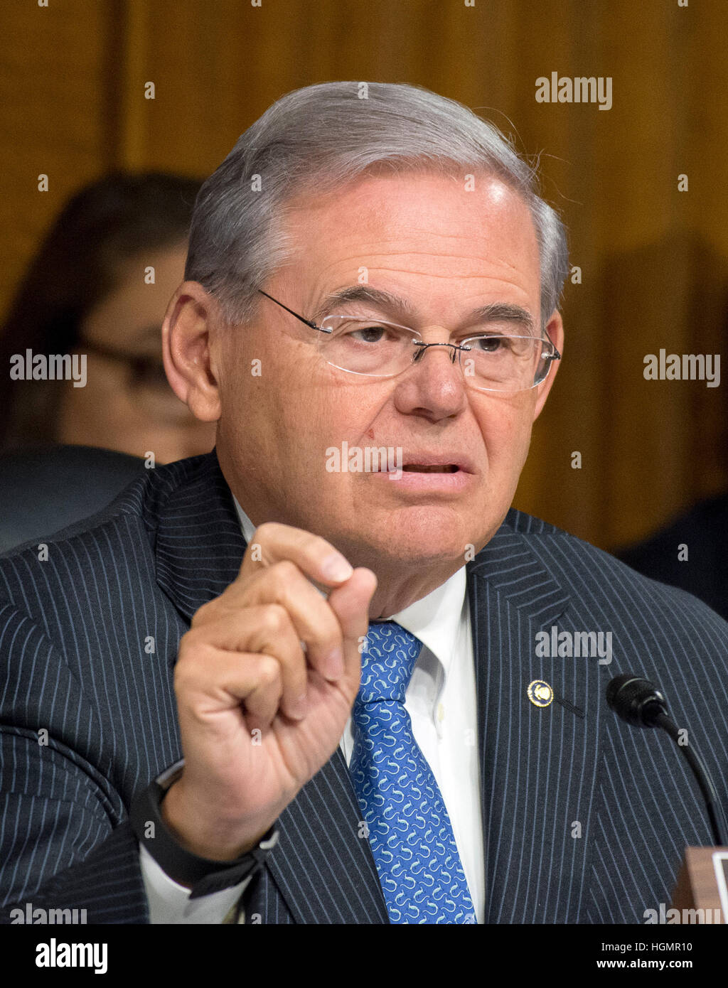 United States Senator Robert Menendez (Democrat of New Jersey), a ...