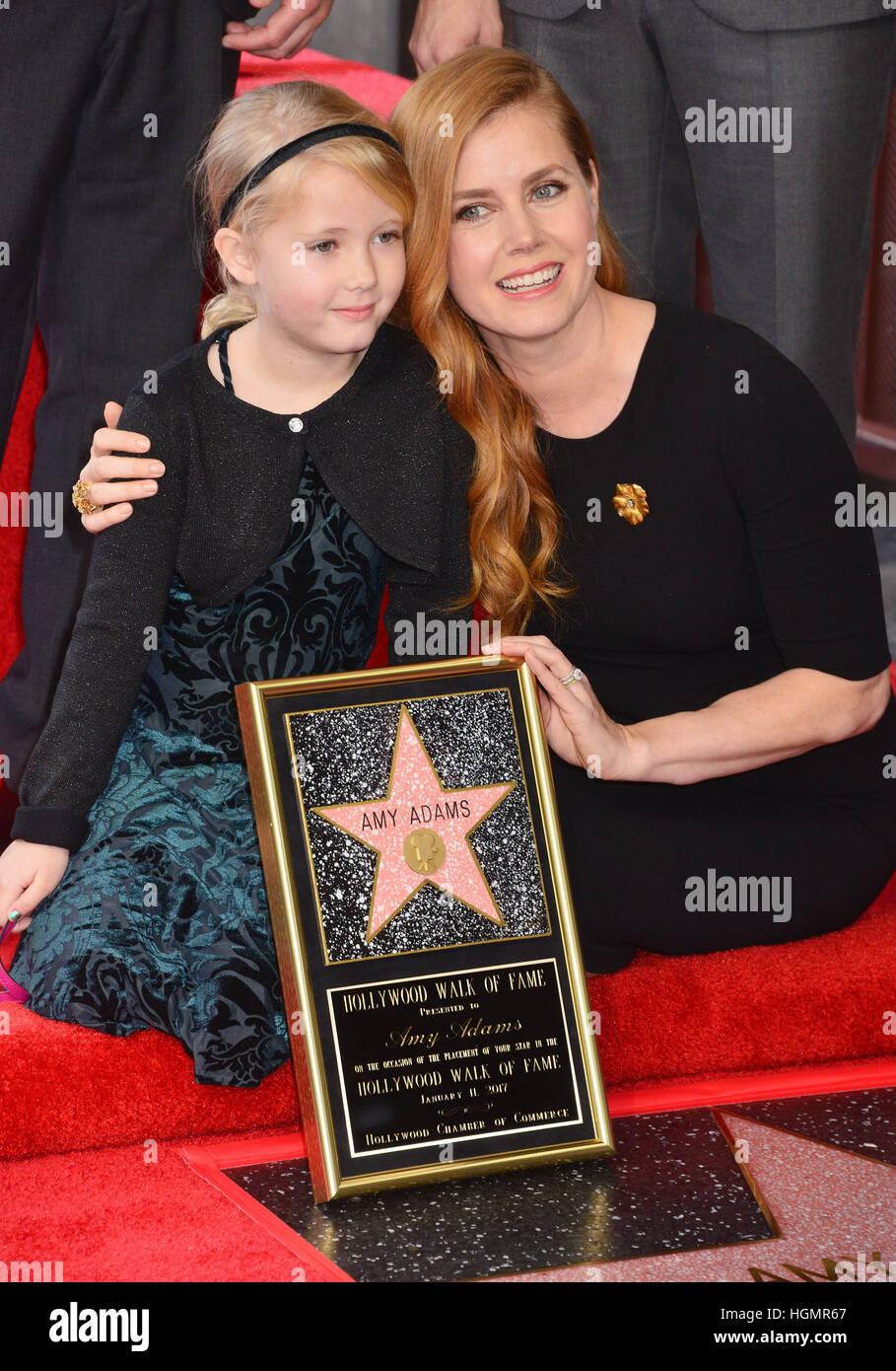 Los Angeles, USA. 11th Jan, 2017. Amy Adams Star 021 with daughter Amy ...