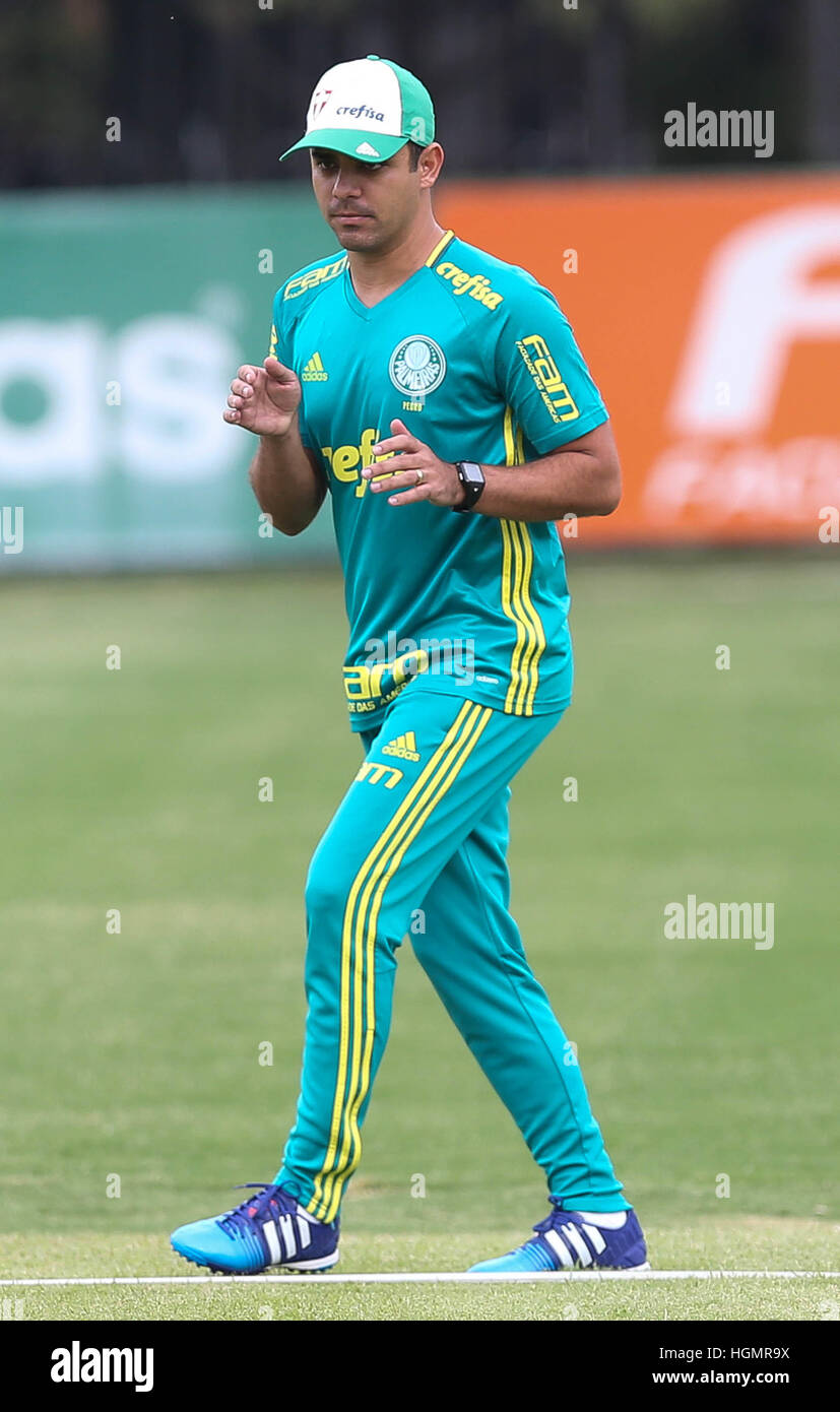 Sao Paulo, Brazil. 11th Jan, 2017. The assistant coach Pedro Gama, SE ...