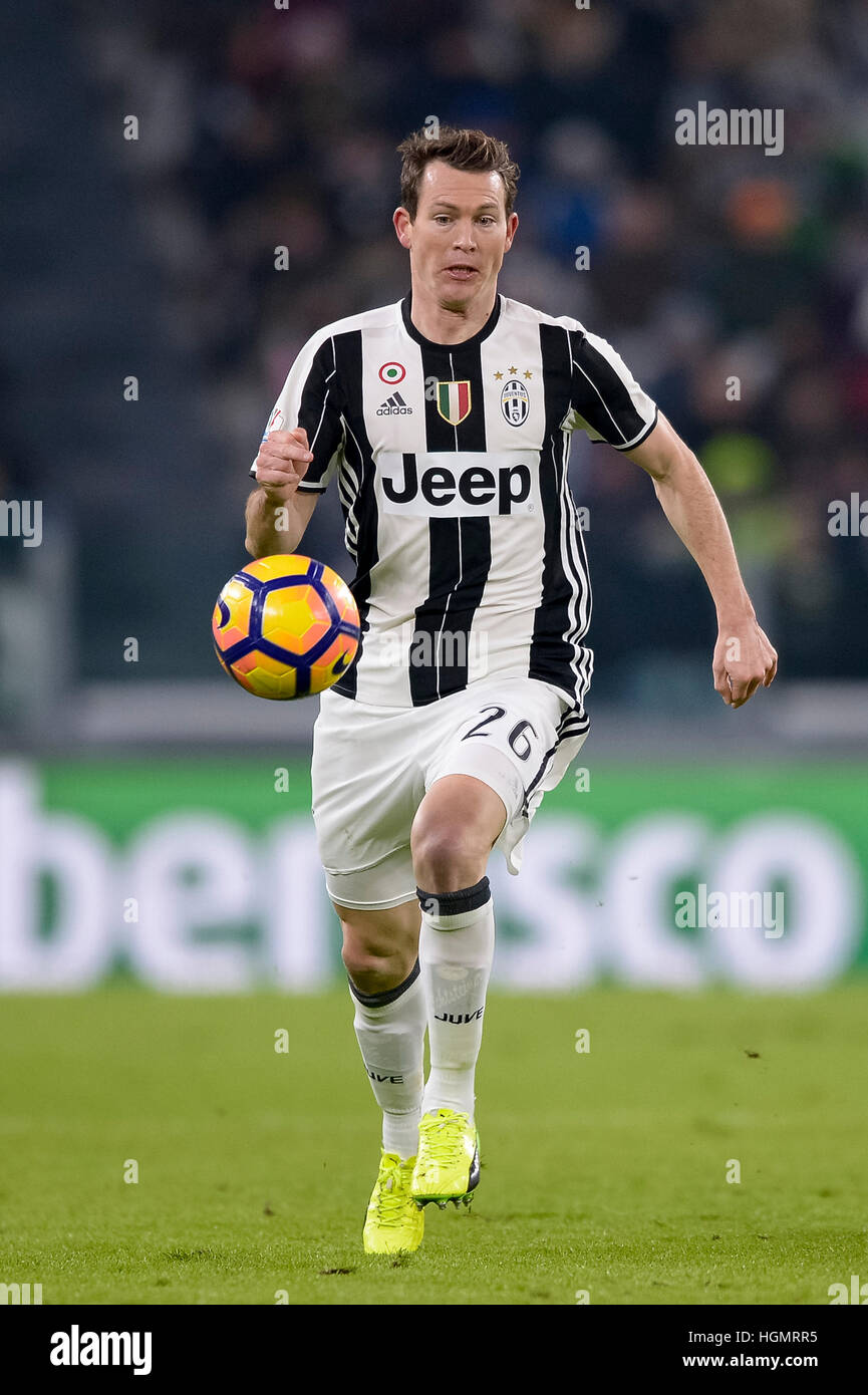 Turin, Italy. 2017, 11 January: Stephan Lichtsteiner of Juventus FC in ...