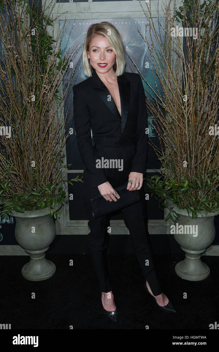 New York, USA. 11th Jan, 2017. Kelly Ripa at The World Premiere of ...