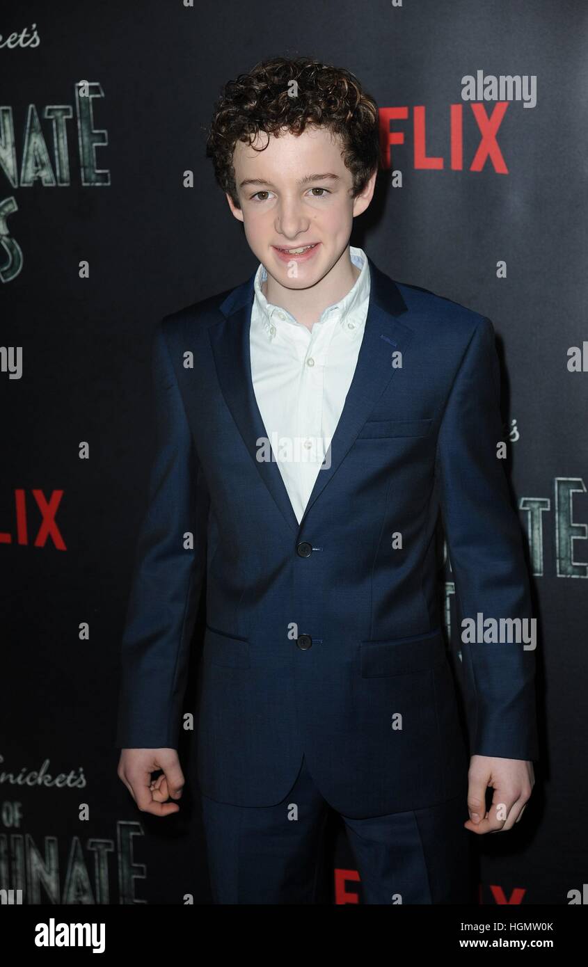 New York, USA. 11th Jan, 2017. Louis Hynes at arrivals for "Lemony ...