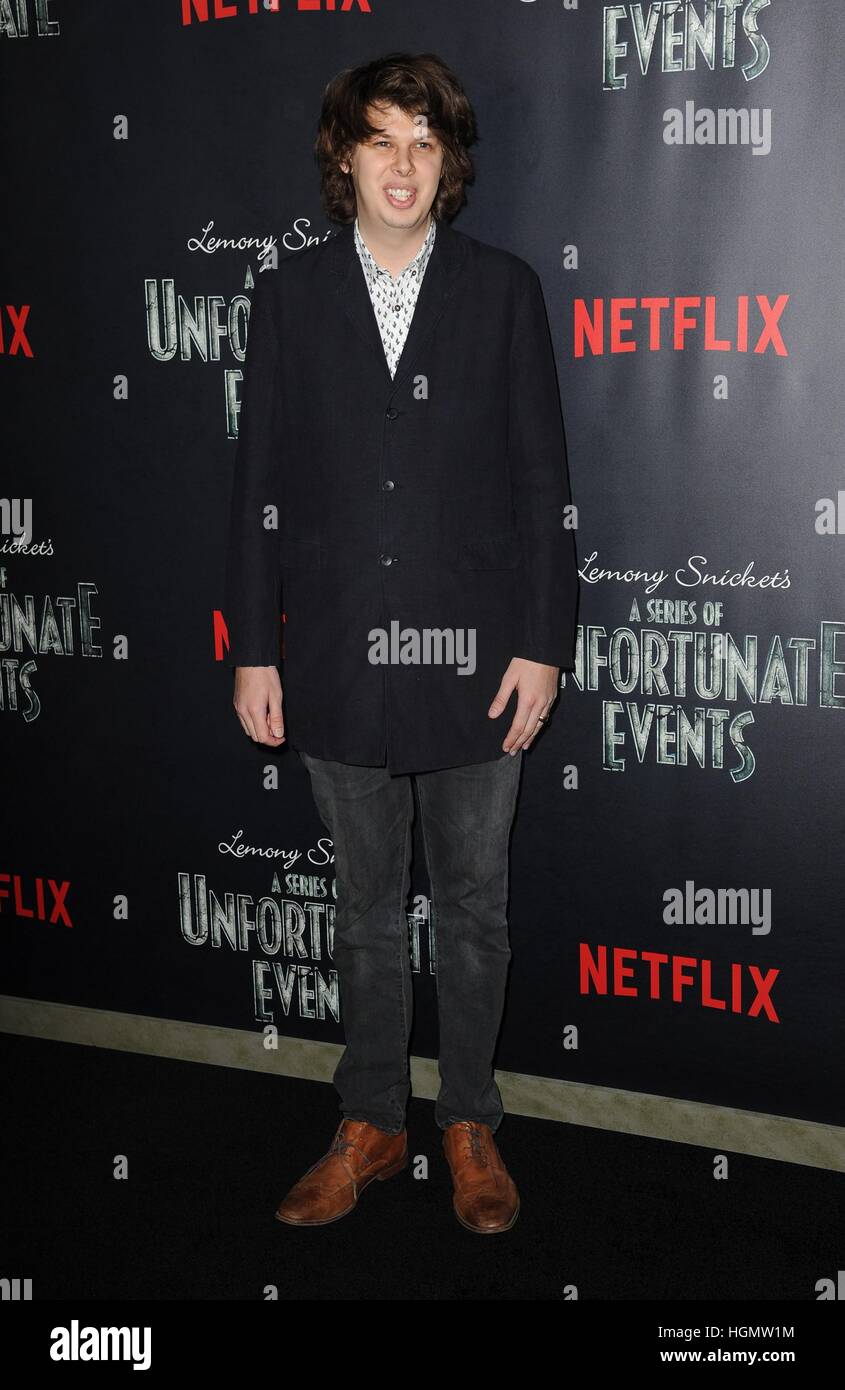 New York, USA. 11th Jan, 2017. Matty Cardarople at arrivals for "Lemony ...