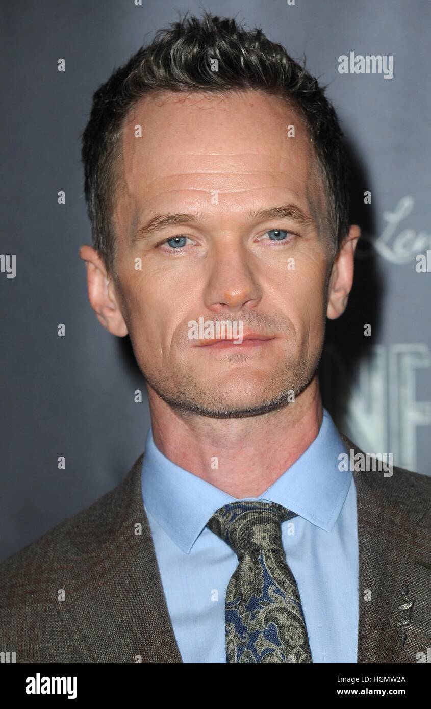 New York, USA. 11th Jan, 2017. Neil Patrick Harris at arrivals for ...