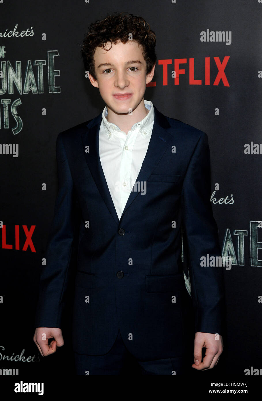 NEW YORK, NY - JANUARY 11: Louis Hynes attends the 'Lemony Snicket's a ...