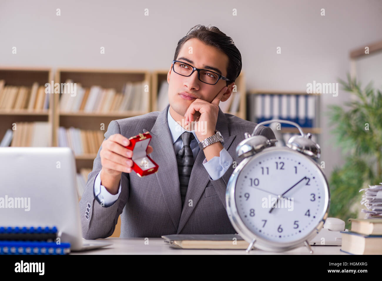 Romantic concept with man making marriage proposal Stock Photo - Alamy