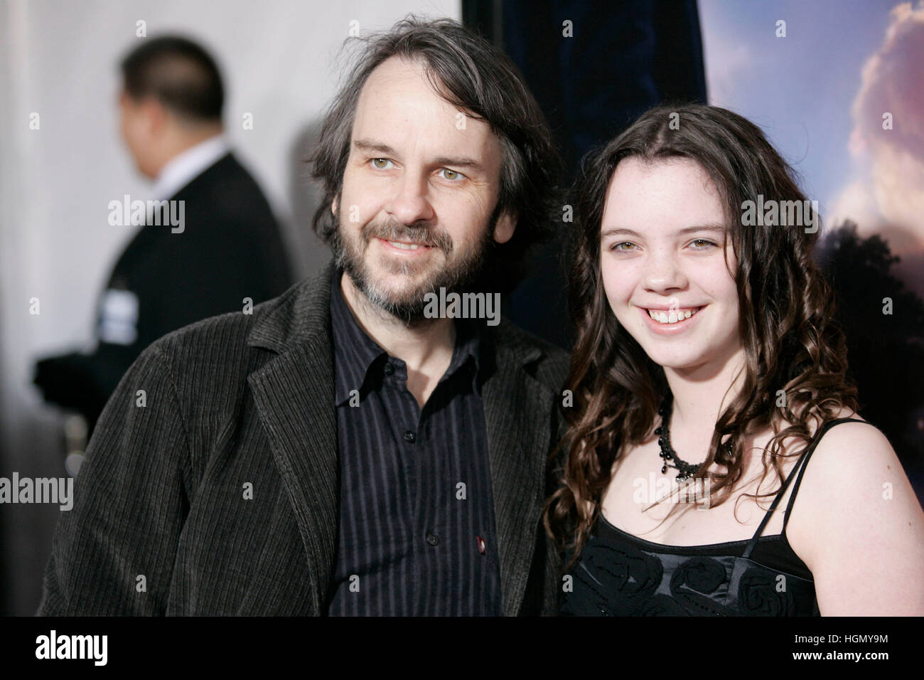 Peter Jackson and his daughter, Katie Jackson, arrives for the premiere ...