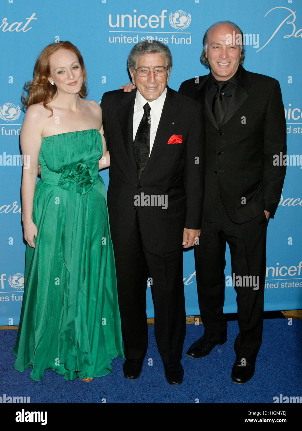 Tony Bennett and his son, Dae Bennett and daughter, Antonia Bennett ...