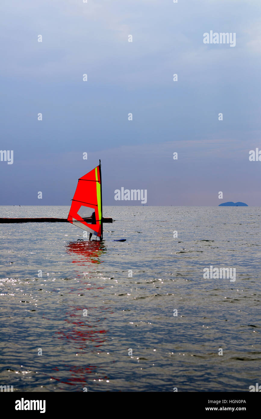 Windsurfing on sea hi-res stock photography and images - Alamy
