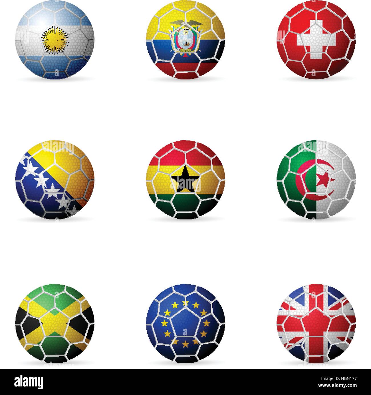 Ghana soccer ball football Stock Vector Images - Alamy