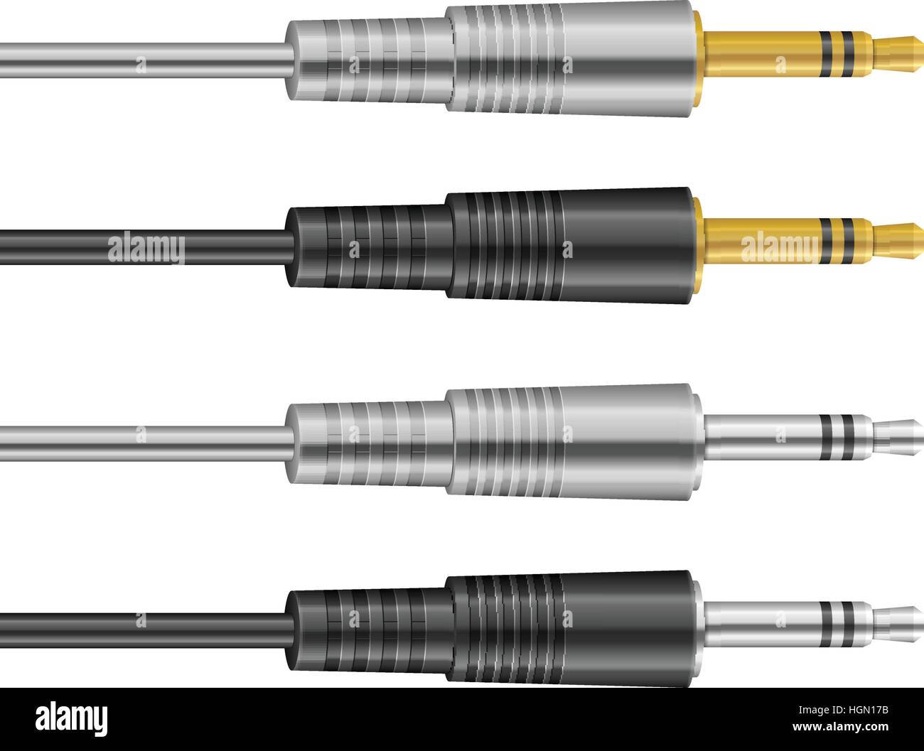 Audio jack on a white background. Vector illustration Stock Vector ...