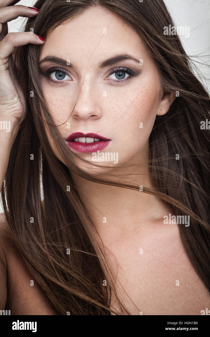 internal happiness portrait Stock Photo - Alamy