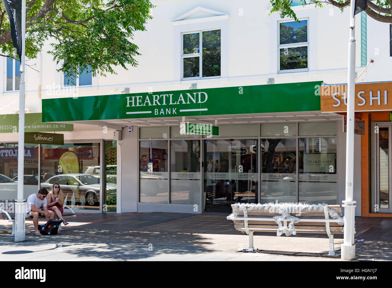 Heartland Bank branch in Tauranga, New Zealand Stock Photo - Alamy