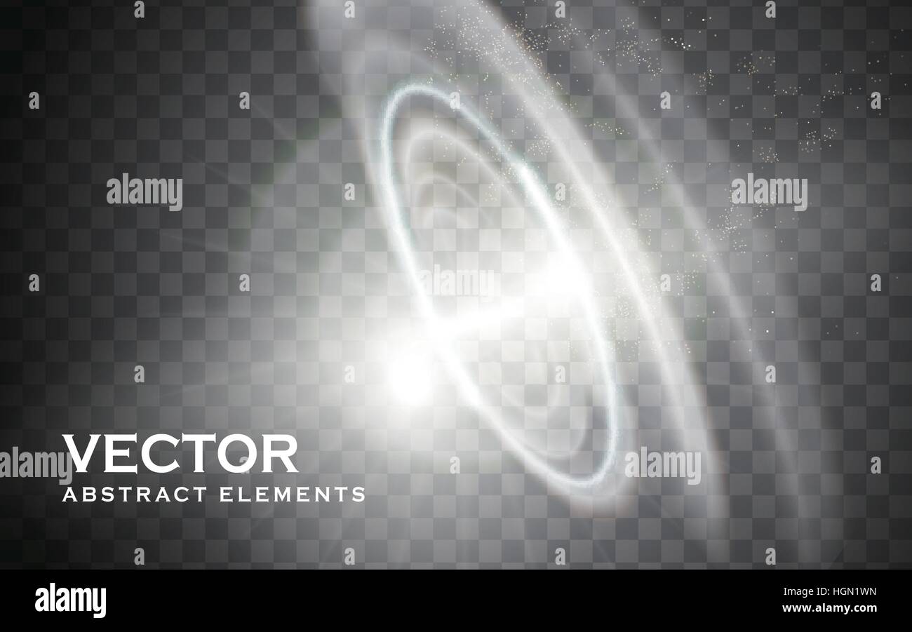 strong white sonic wave elements, transparent background Stock Vector ...