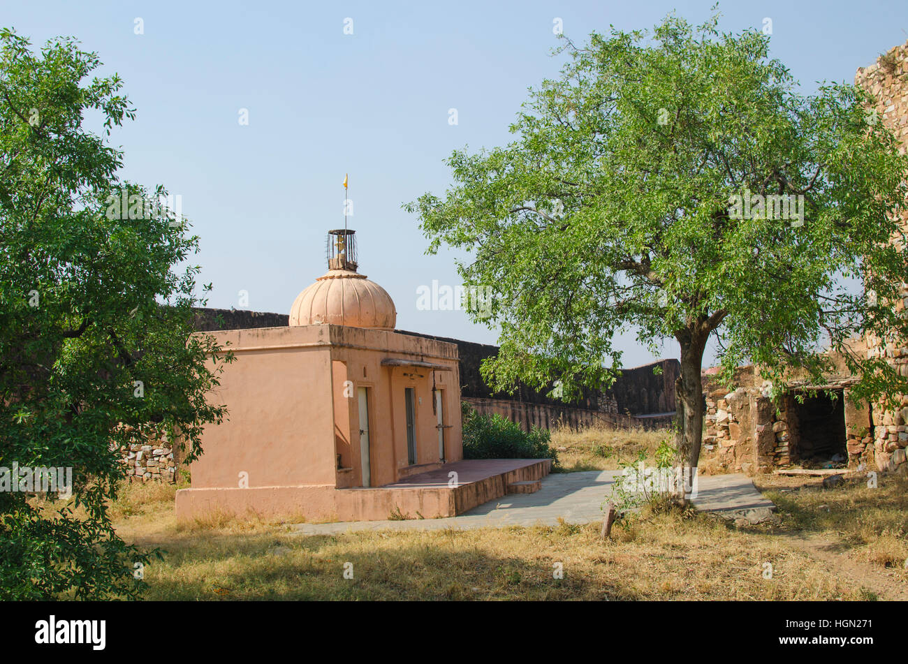 Architectural construction a fort Djaygarh in Jaipur India,a fort ...