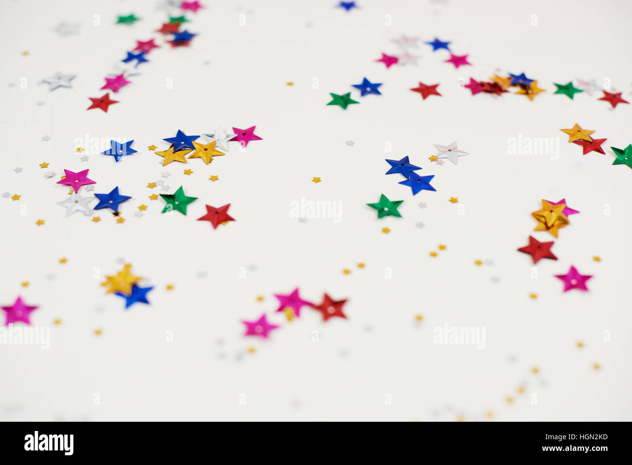 Close up of little stars decoration Stock Photo - Alamy