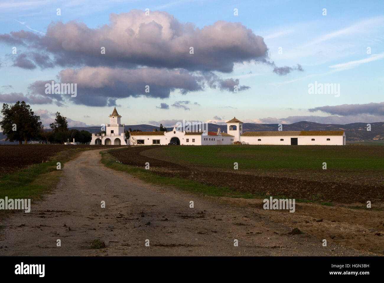 Farmhouse country Andalusia winter, Spain Stock Photo - Alamy