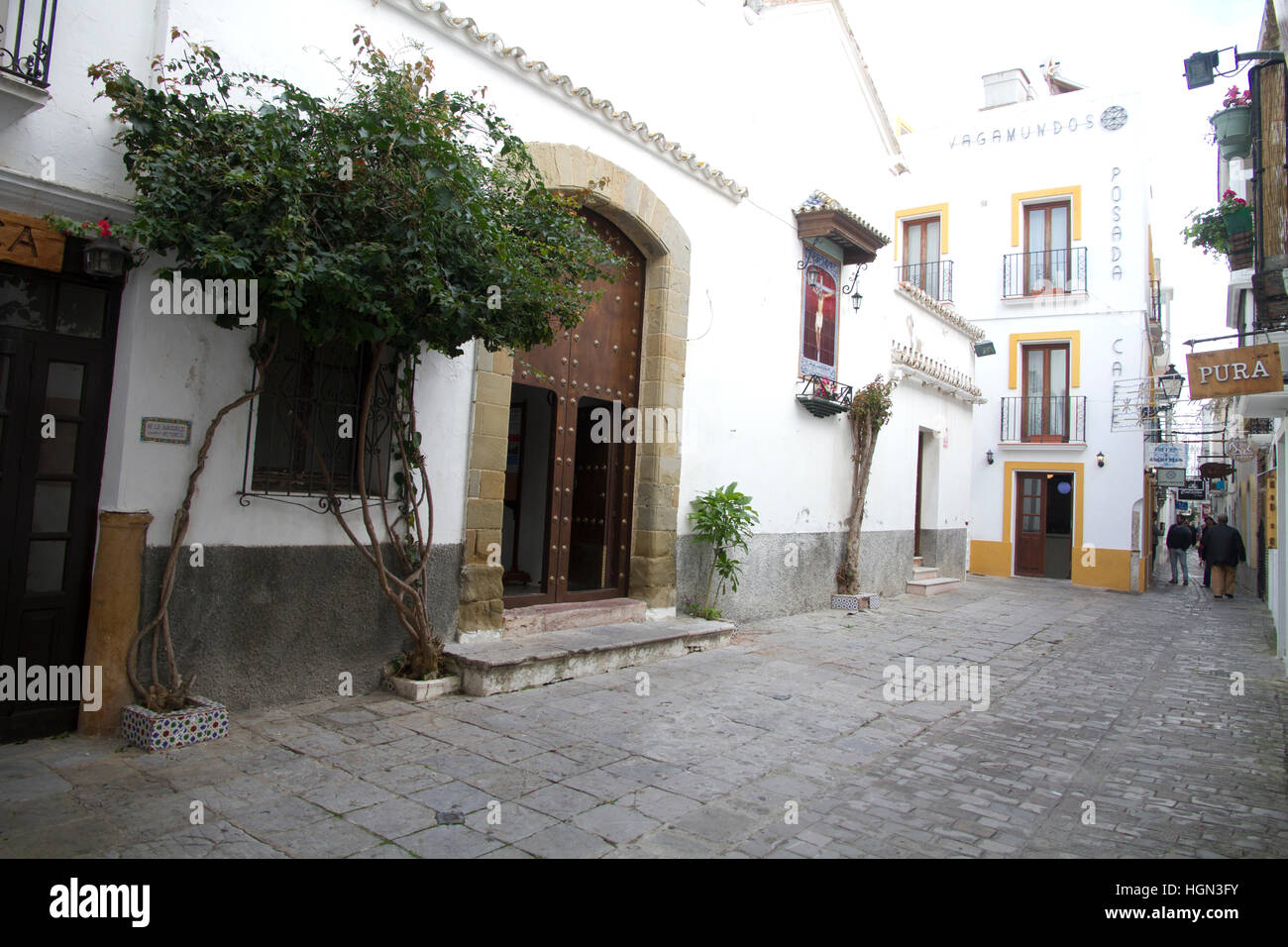 Tarifa Andalucia Spain Casco antiguo old town winter Stock Photo - Alamy
