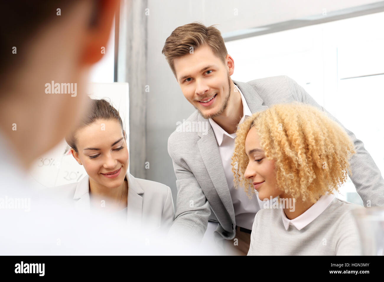 Teamwork on the project. Success in work, satisfaction with the ...