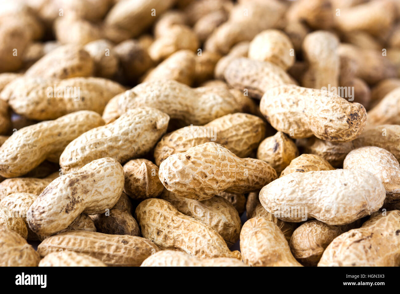 Dried peanuts in shell texture background Stock Photo - Alamy