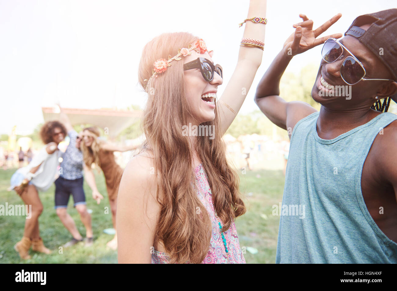 Joyful young and free people Stock Photo - Alamy