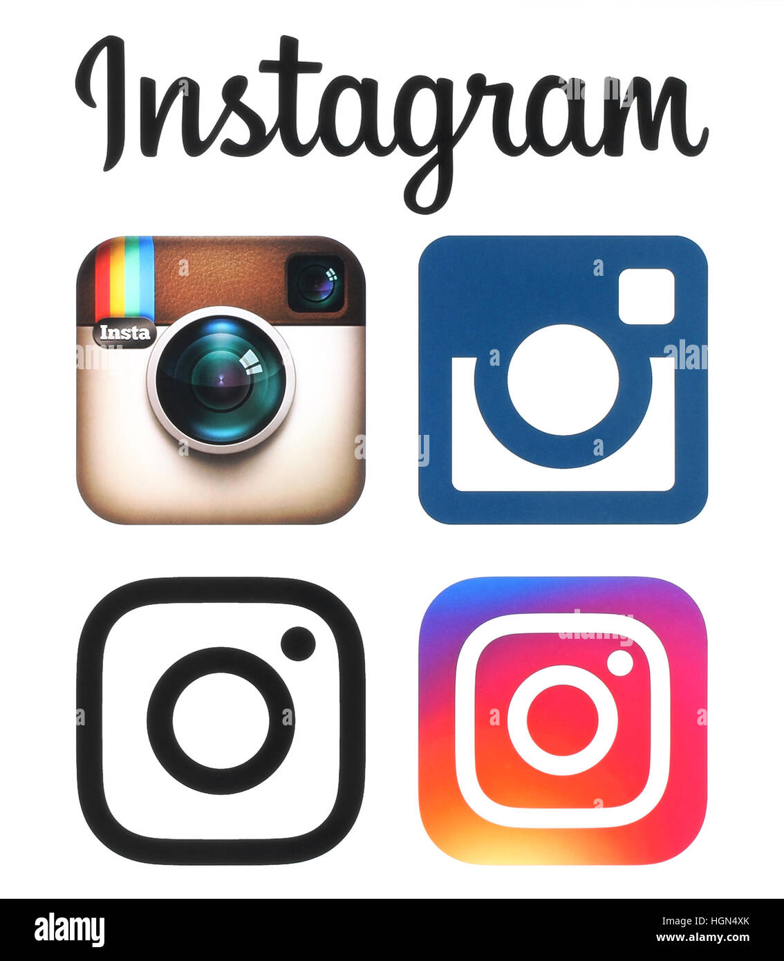 Old instagram logo hi-res stock photography and images - Alamy