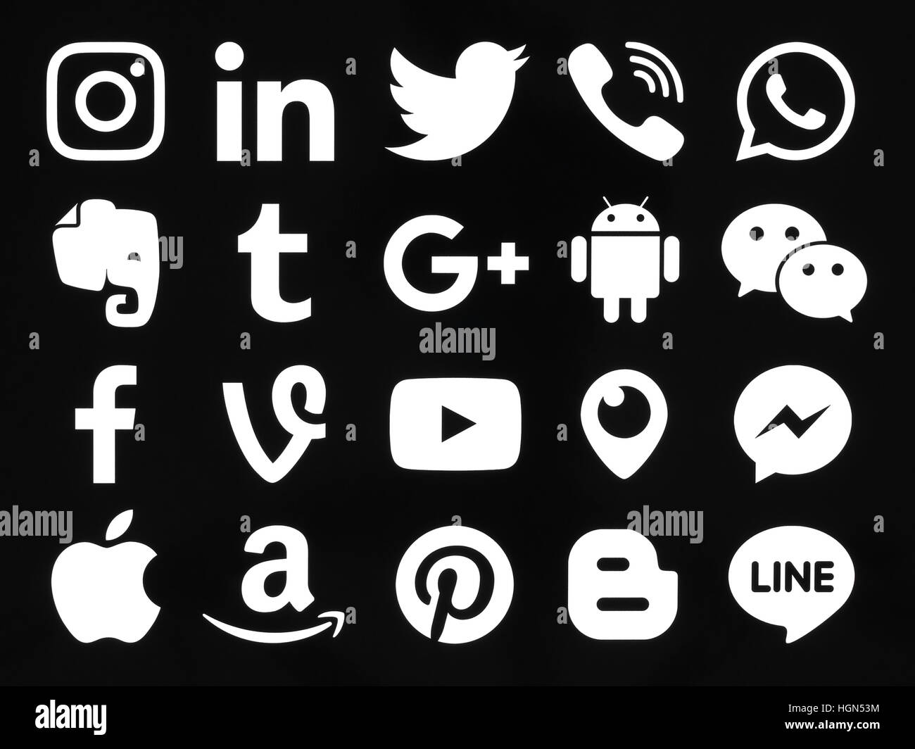 Twitter editorial Black and White Stock Photos & Images - Alamy