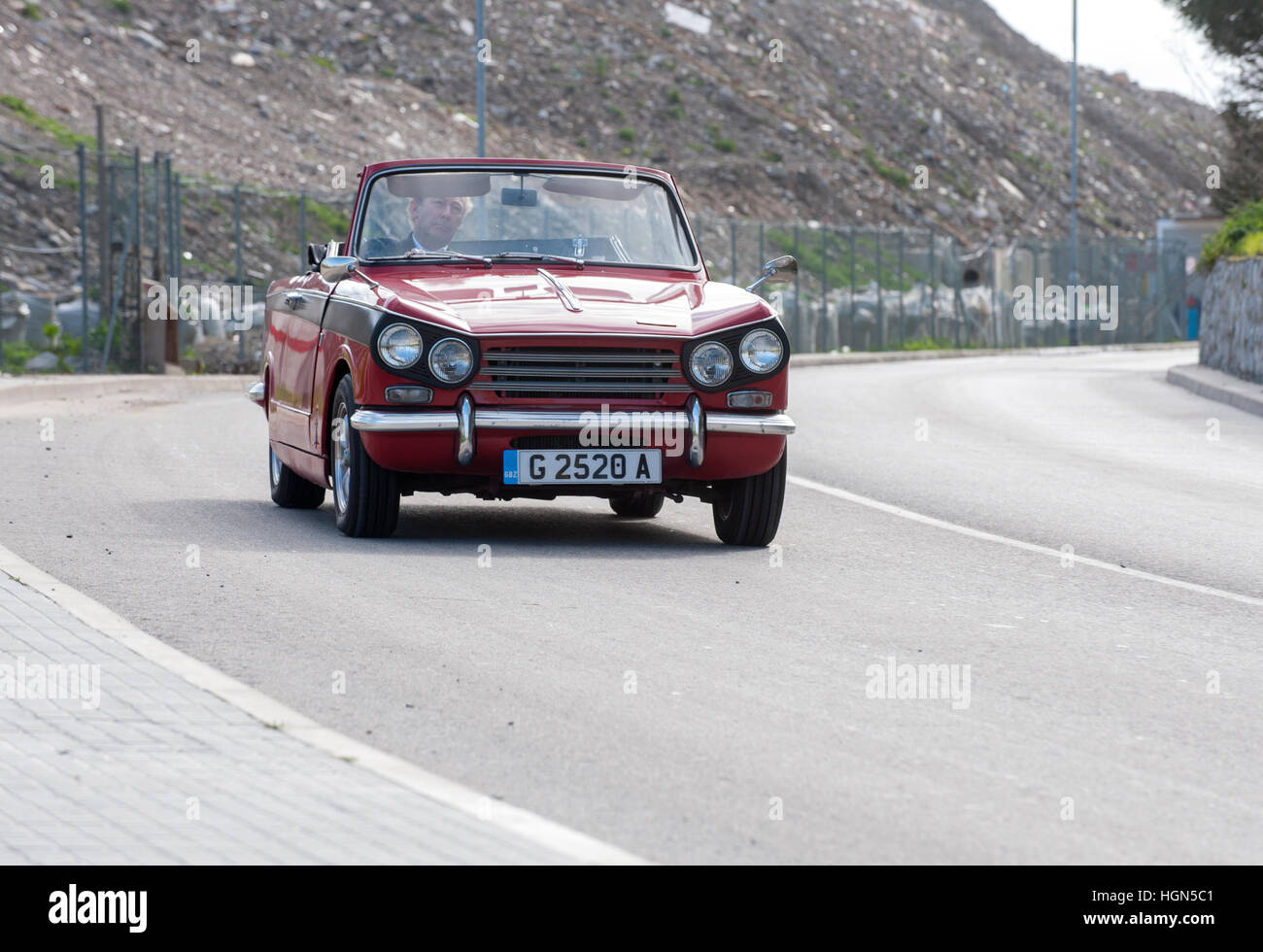 Triumph Vitesse classic British convertible sports car Stock Photo - Alamy