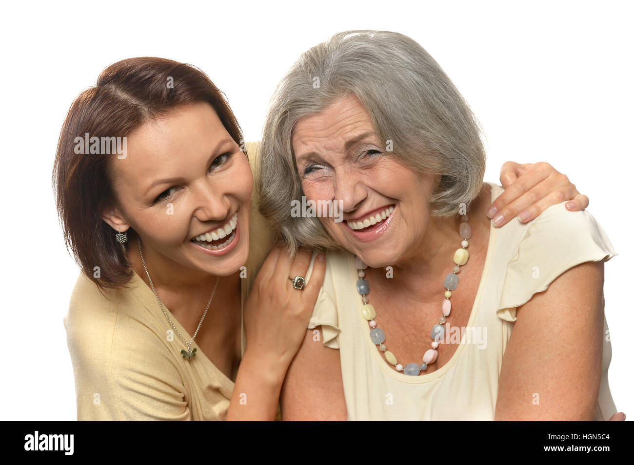 smiling mother and daughter Stock Photo - Alamy