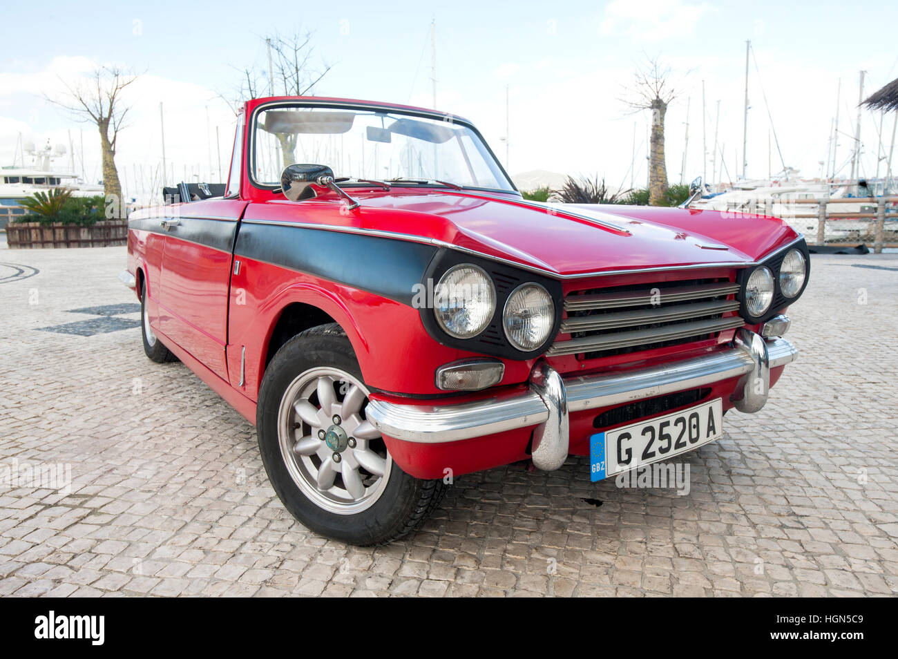 Triumph Vitesse classic British convertible sports car Stock Photo - Alamy
