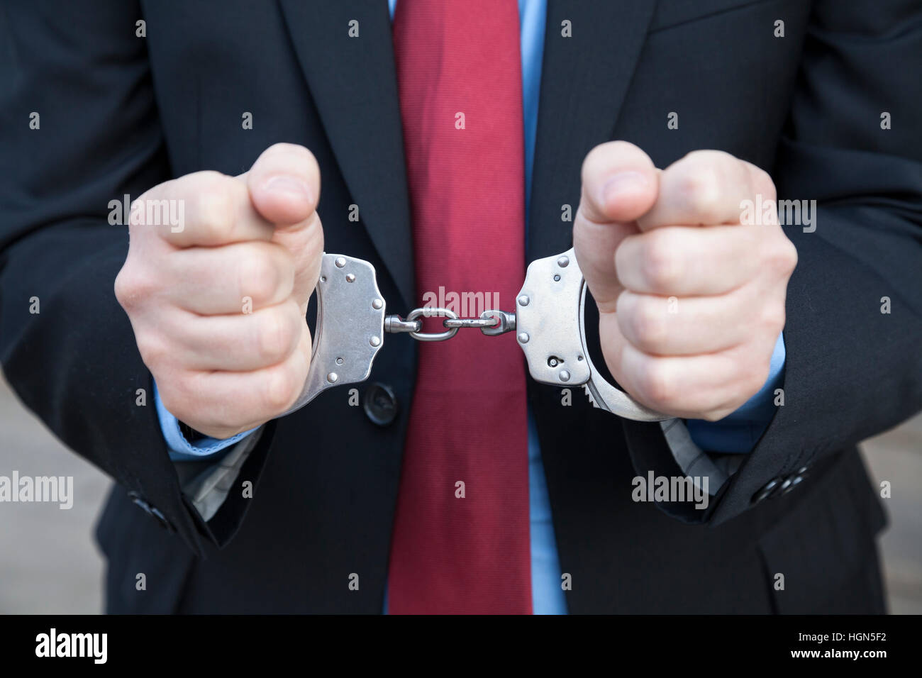 Businessman Handcuffs High Resolution Stock Photography and Images - Alamy