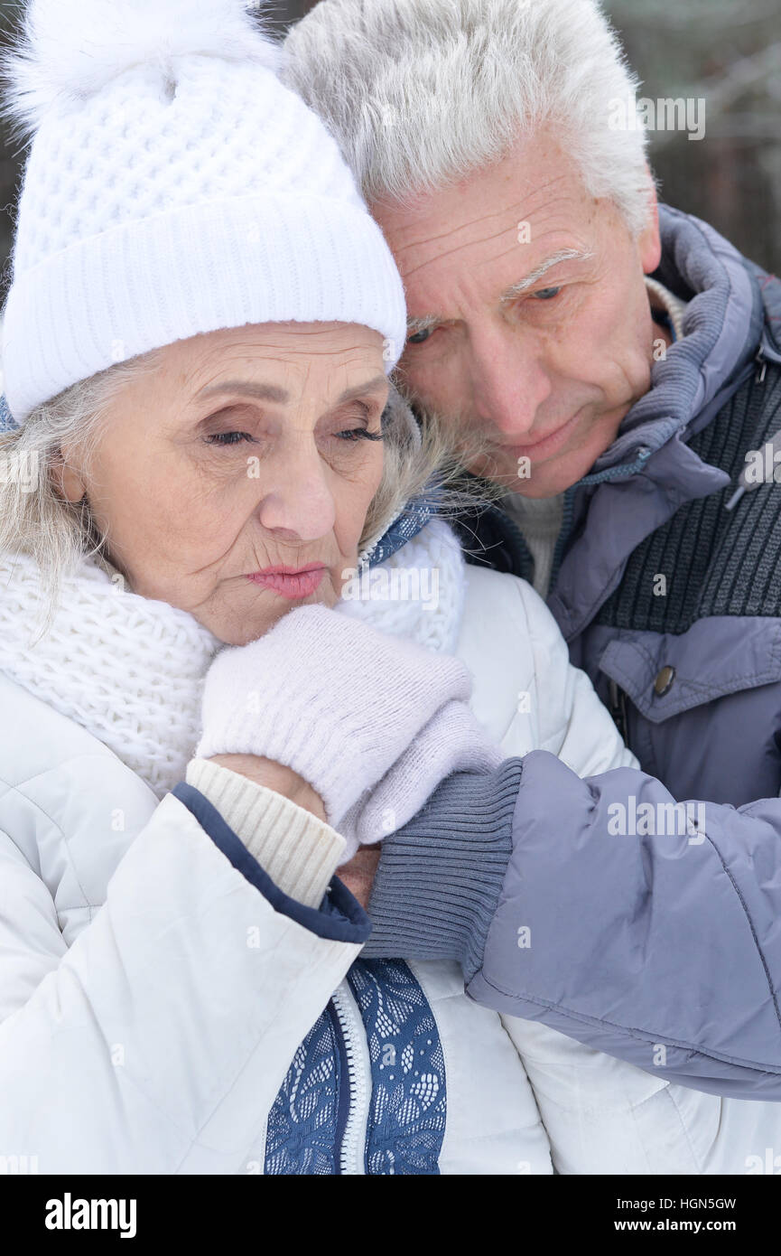 upset mature couple Stock Photo - Alamy