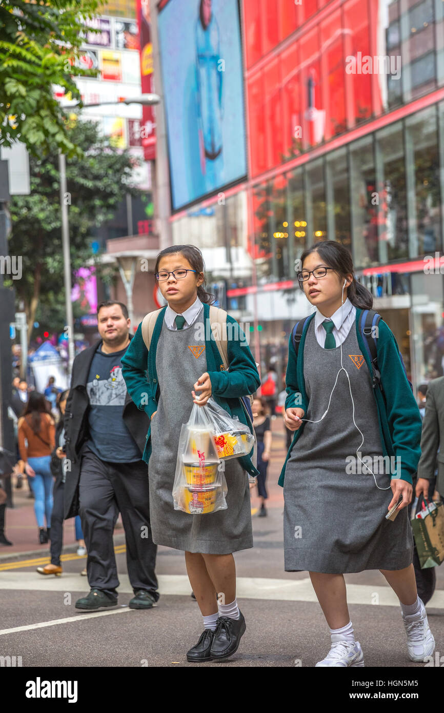 two school girls Stock Photo - Alamy