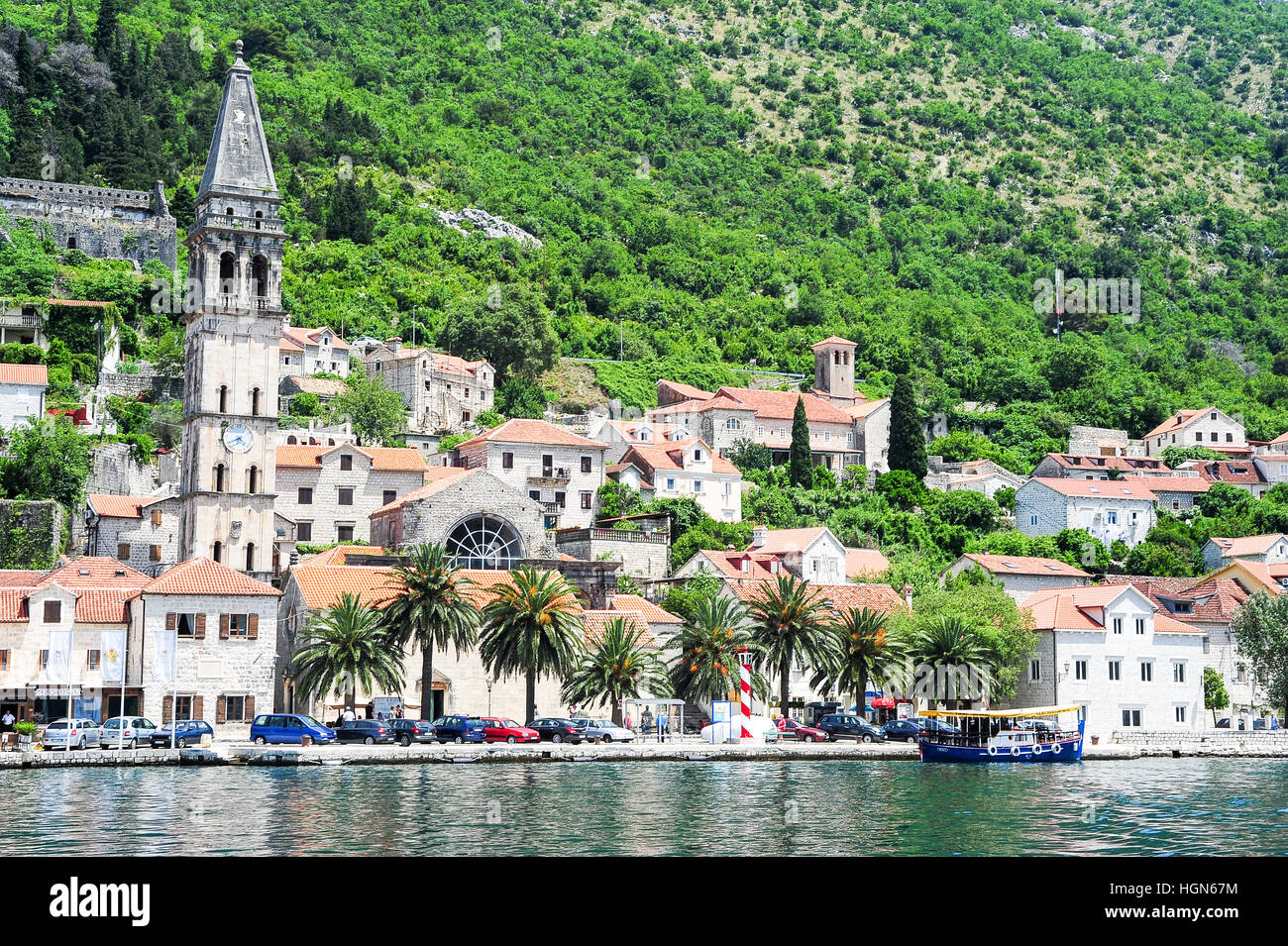Perast, Montenegro - 24 June 2014: Village of Perast on the bay of ...