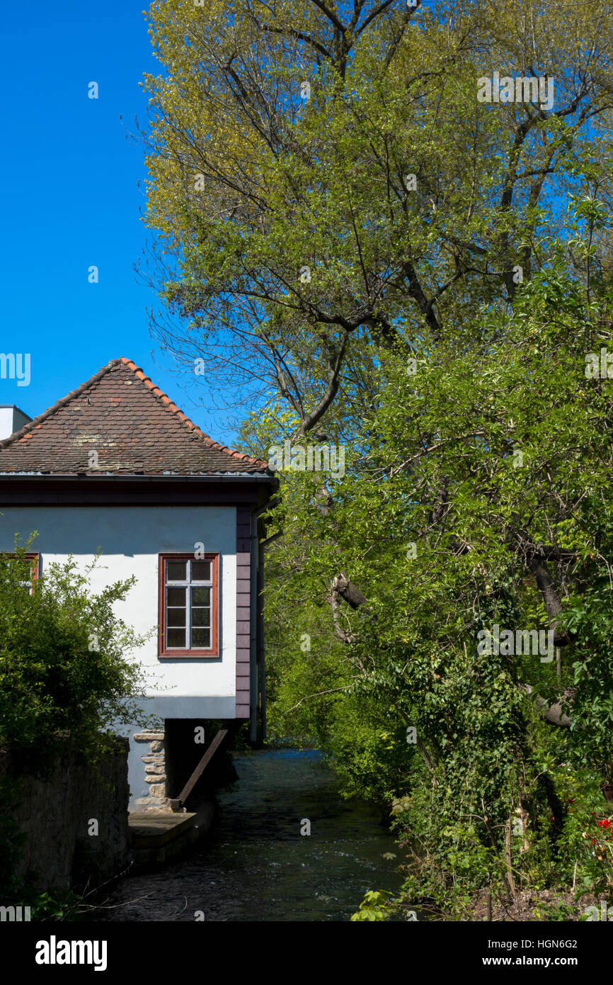 At Gera River Erfurt Stock Photo - Alamy