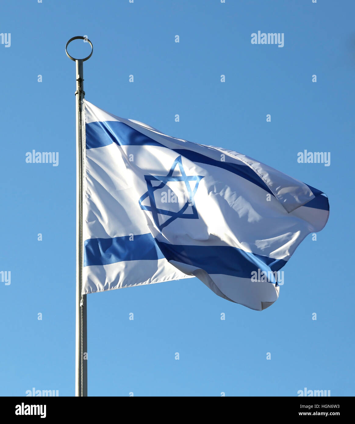 Large israeli flag hi-res stock photography and images - Alamy