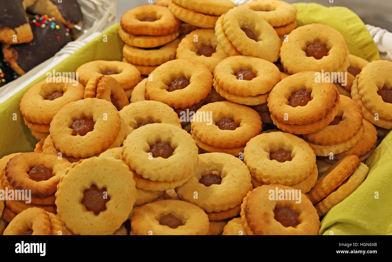 good warm cookies baked in the oven with fresh ingredients Stock Photo ...