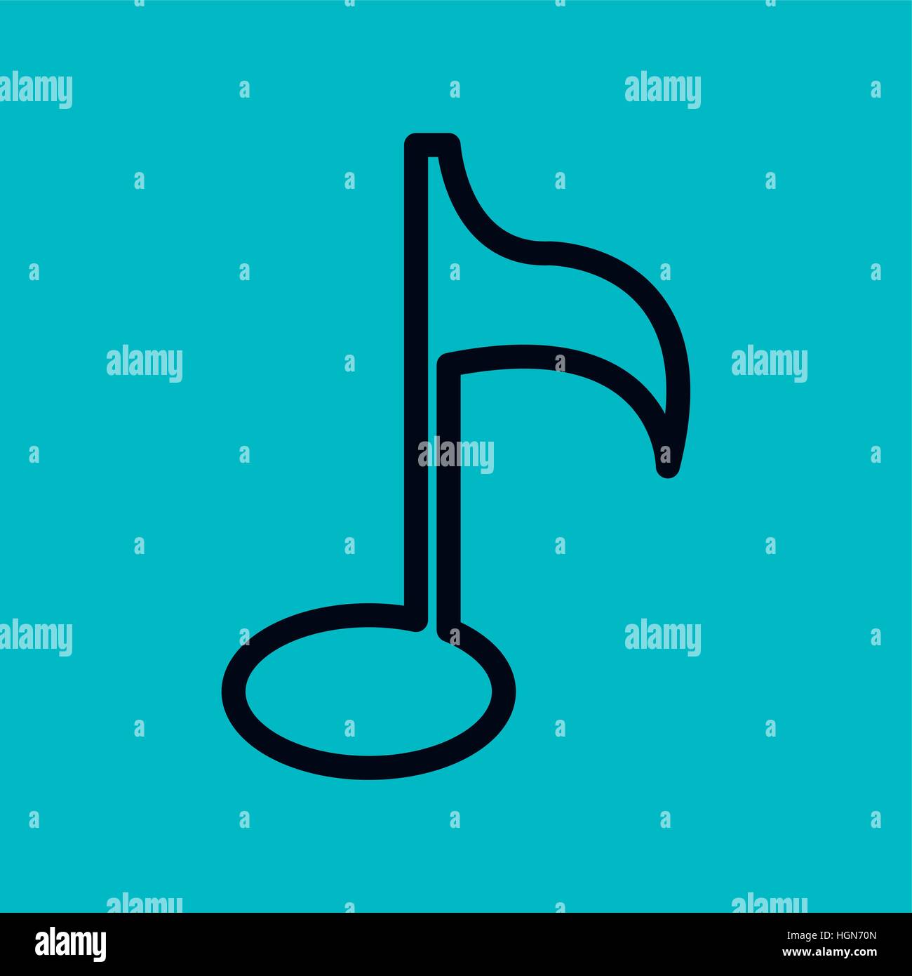 music note isolated icon vector illustration design Stock Vector Image ...