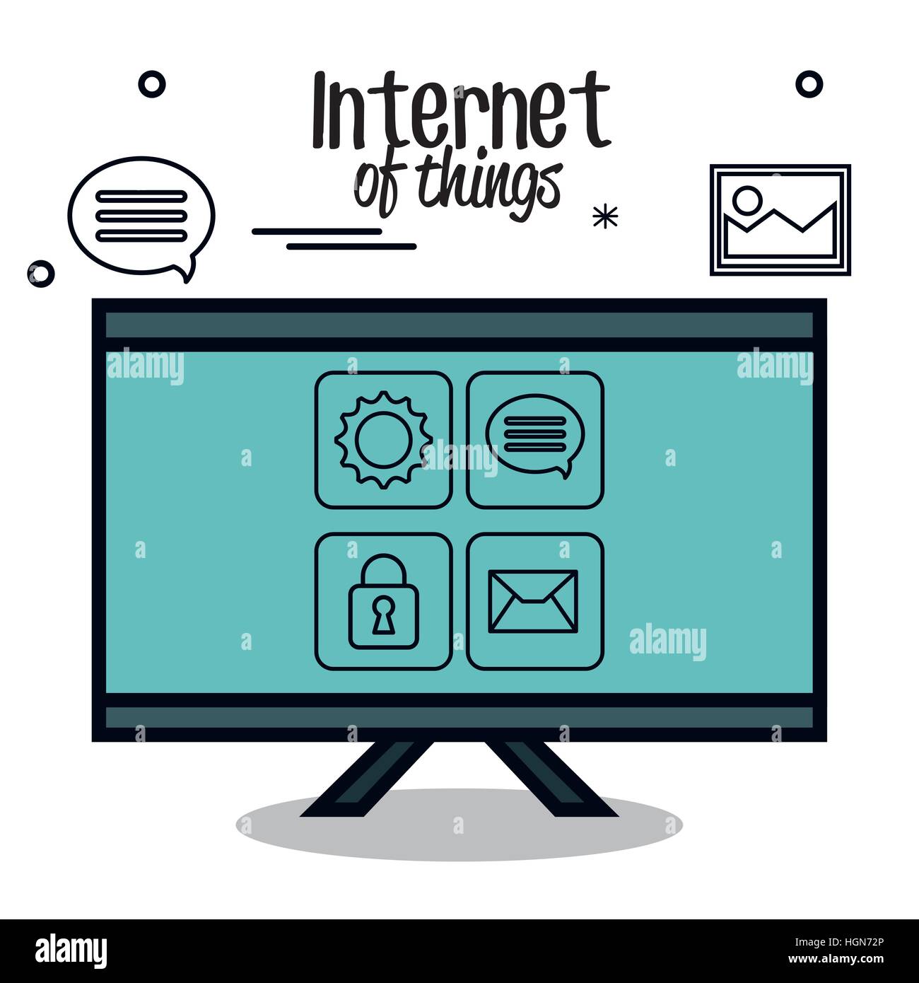internet of things icons vector illustration design Stock Vector Image ...