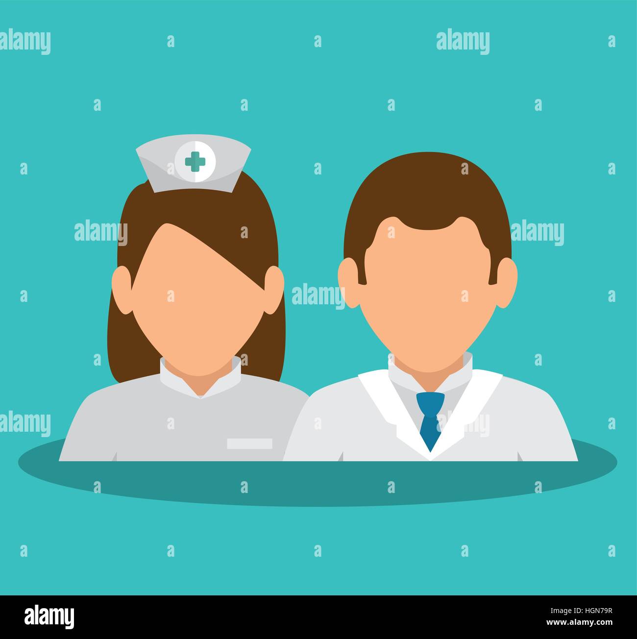 Doctor avatars health nurse portrait hi-res stock photography and ...