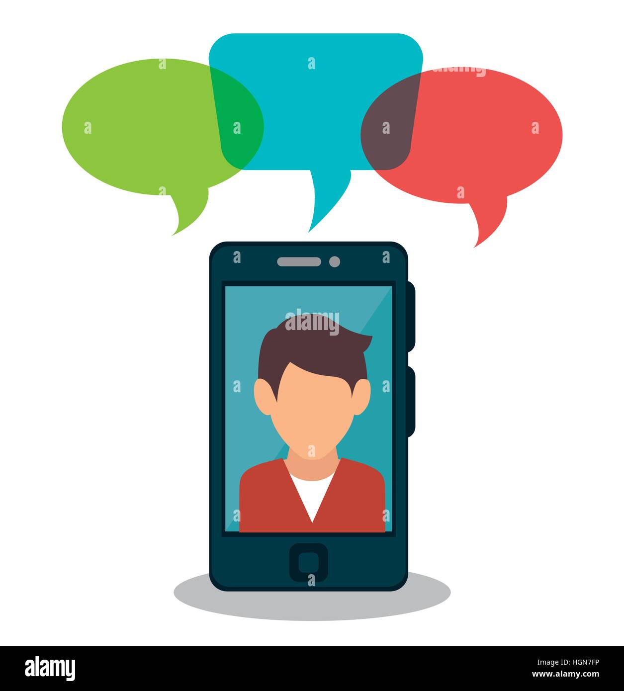 People communicating concept icon vector illustration design Stock ...